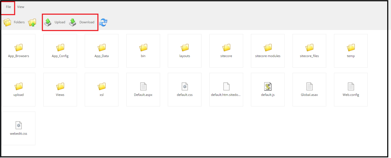 Sitecore File Explorer